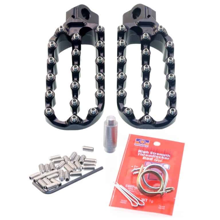 Fastway Pro Moto Billet Adventure Footpegs Black KIT